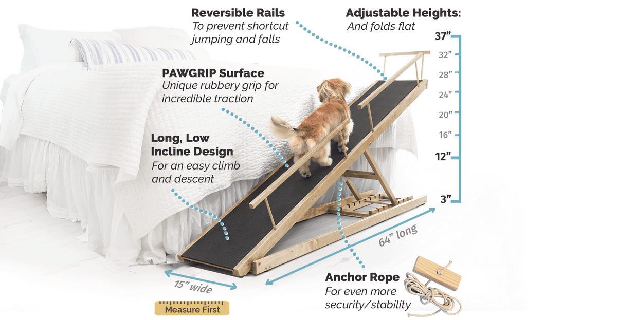 The Small Dog Ramp for Beds, by DoggoRamps™