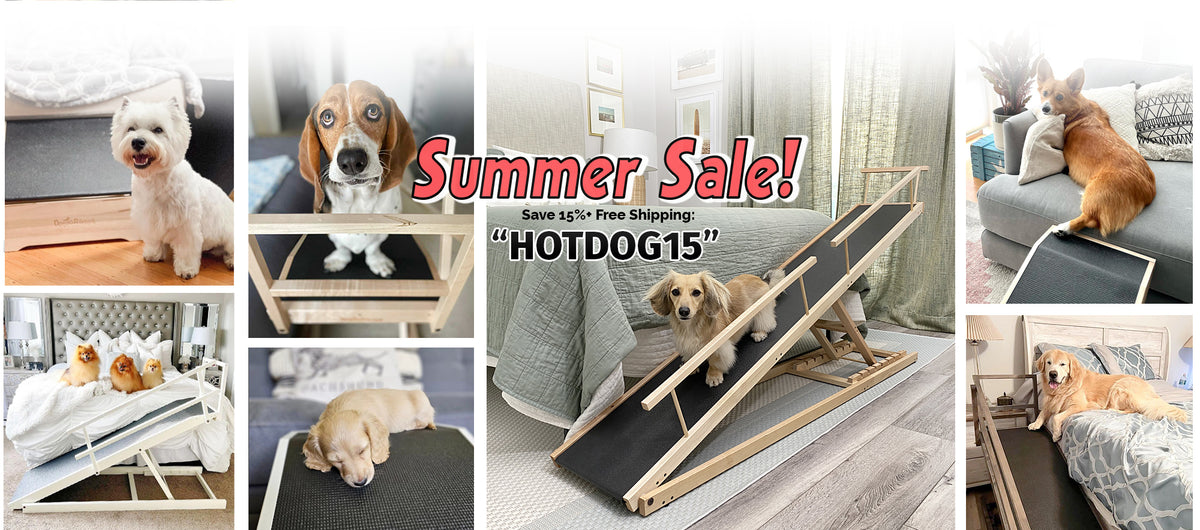Dog Ramps for Bed & Couch - The Only Hardwood Dog Ramps